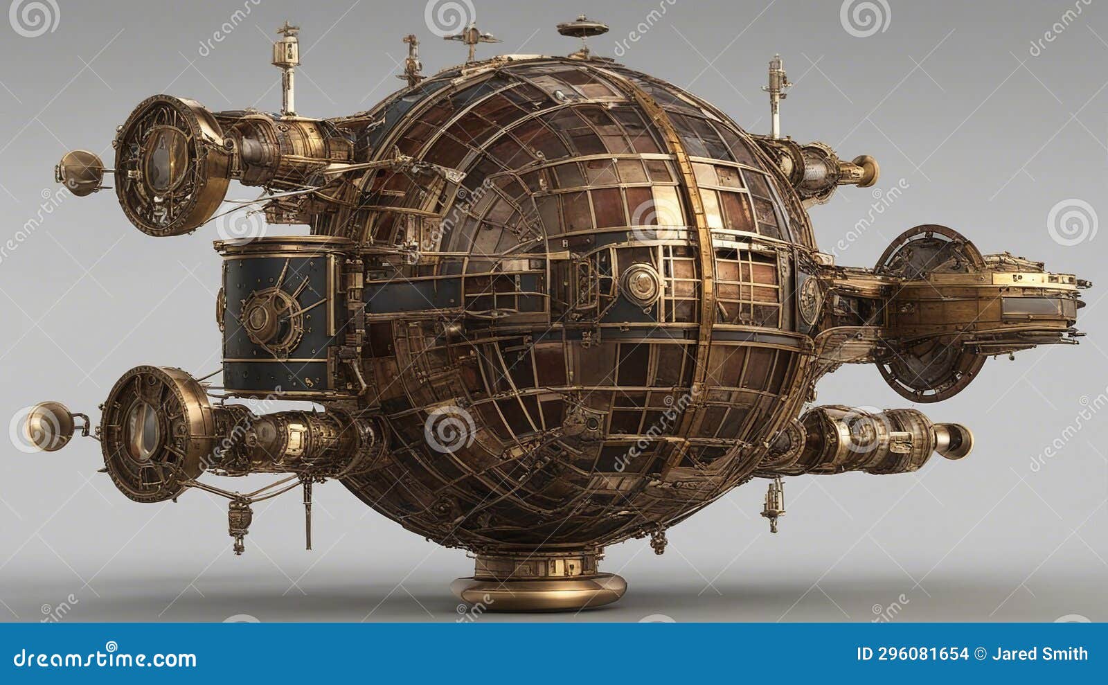 A Steampunk Space Nebula Panorama, Equirectangular Projection ...