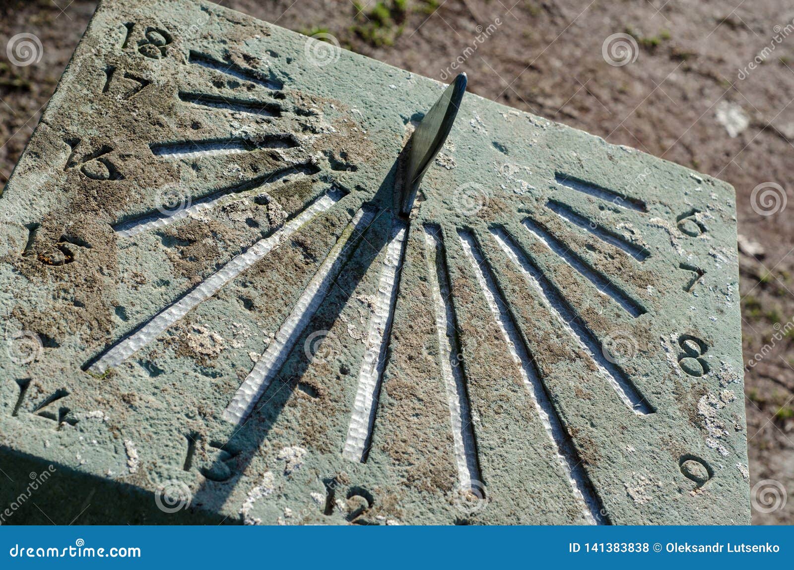 Clock Stone Sundial stock photo. Image of ancient, clock - 141383838