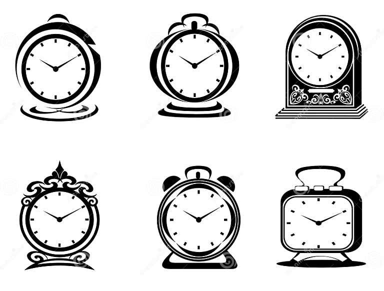 Clock symbols stock illustration. Illustration of clipper - 1541868