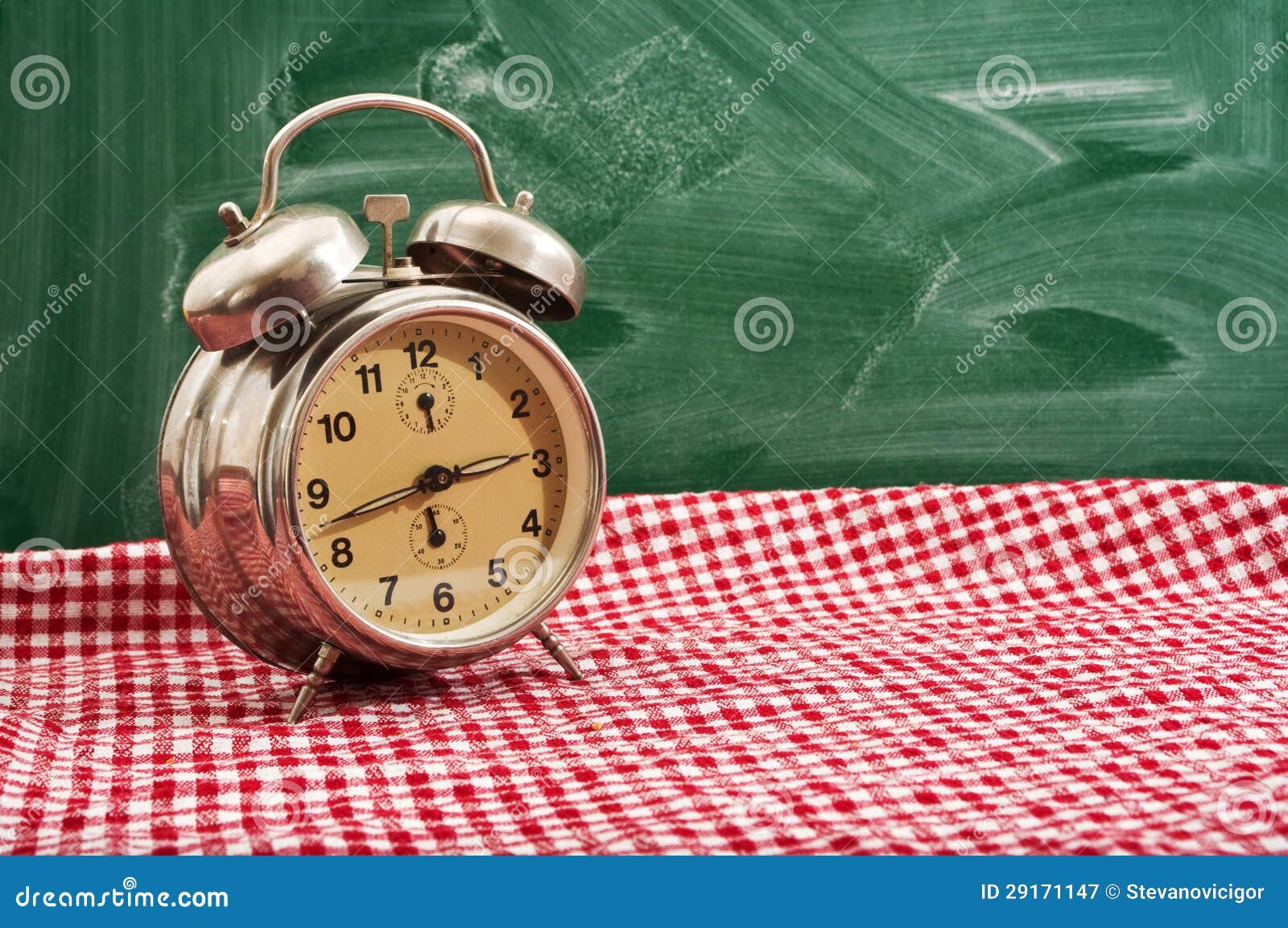 Clock at table stock image. Image of vintage, timer, classic - 29171147