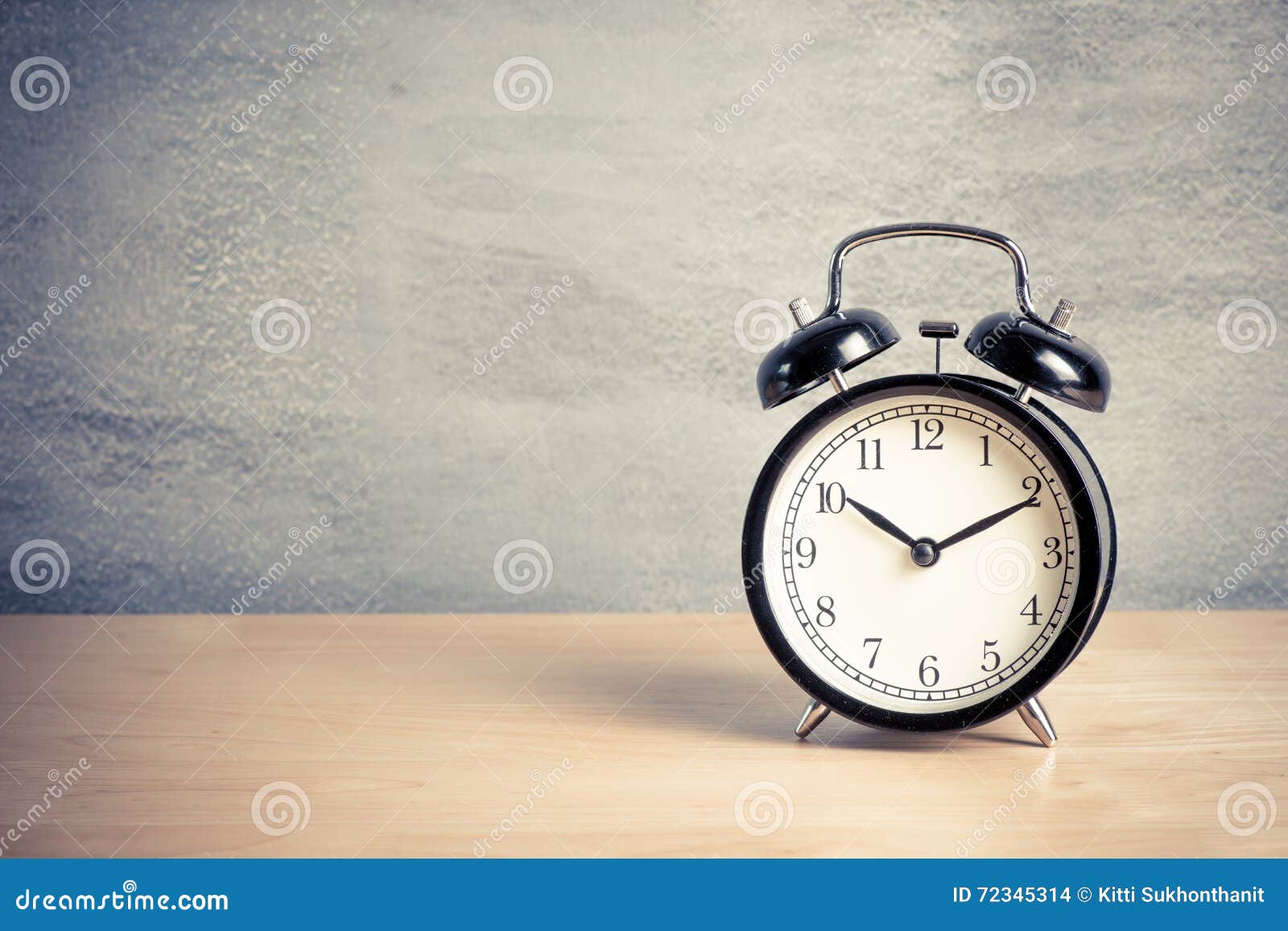 Clock on Table stock photo. Image of single, ideas, deadline - 72345314