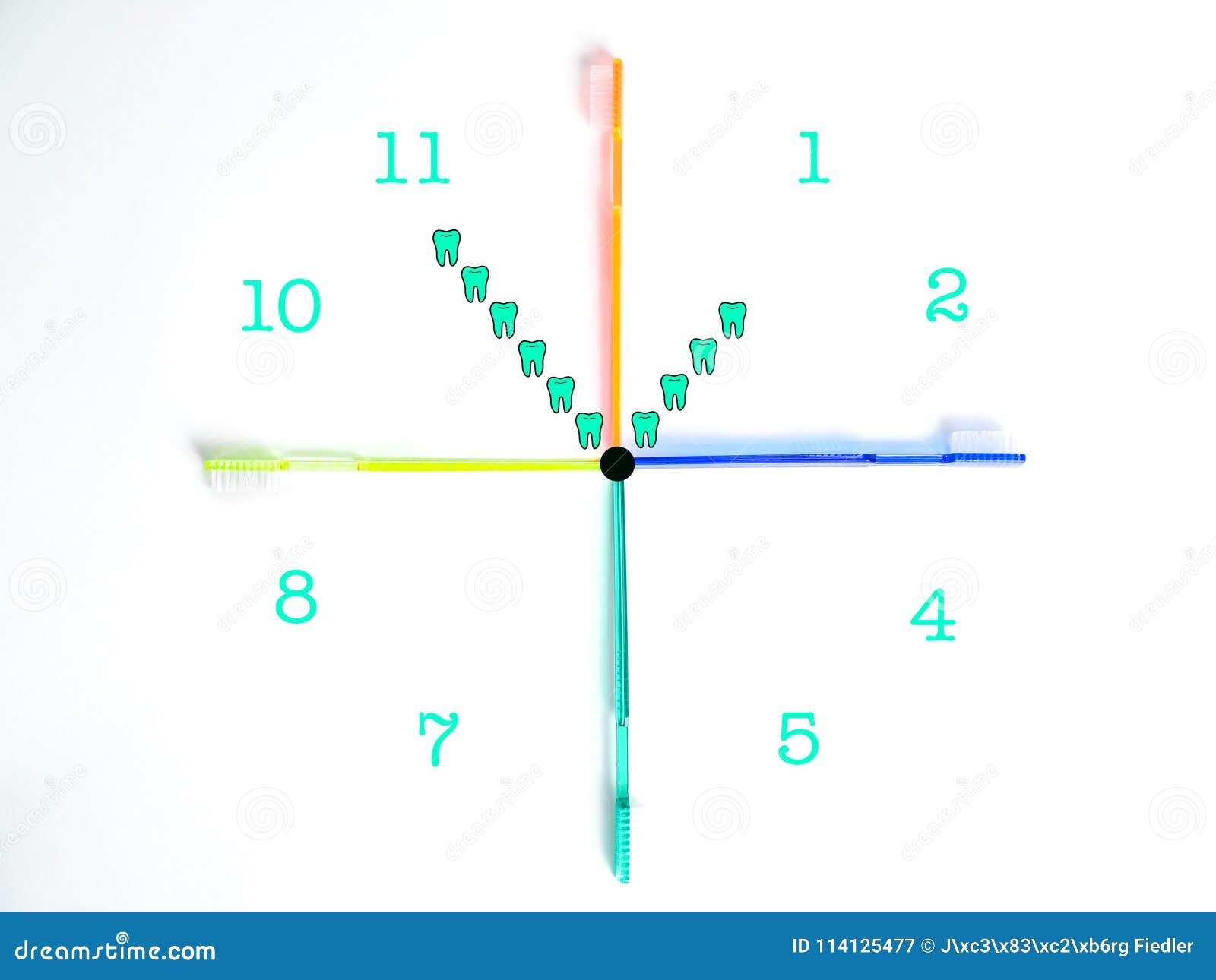 The Clock with Teeth from Pointer Stock Image - Image of smile, blank ...