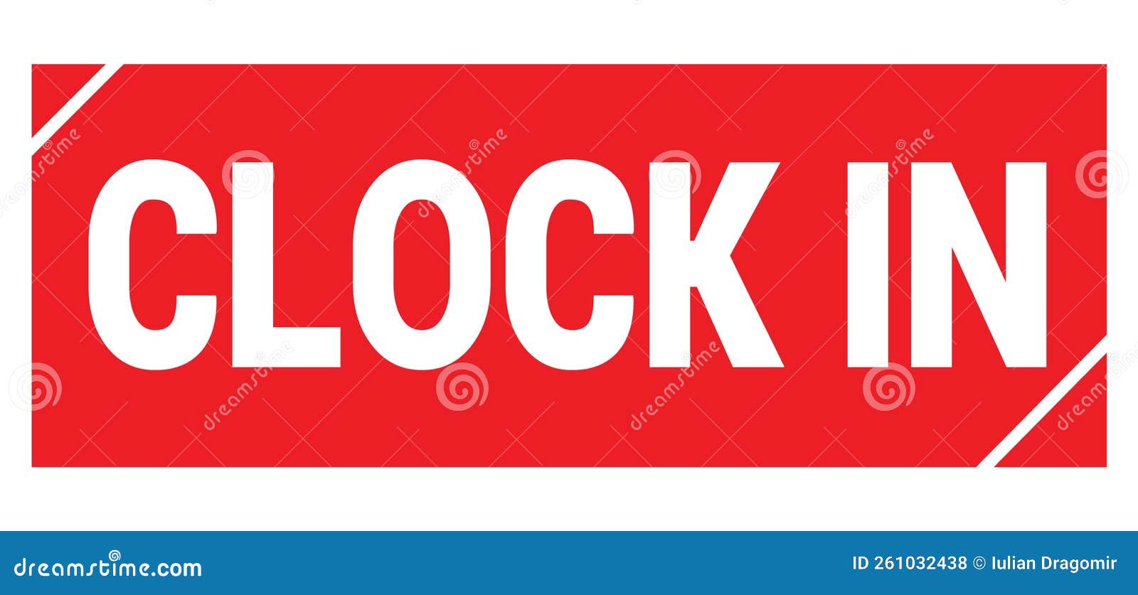 CLOCK in Text Written on Red Stamp Sign Stock Illustration ...