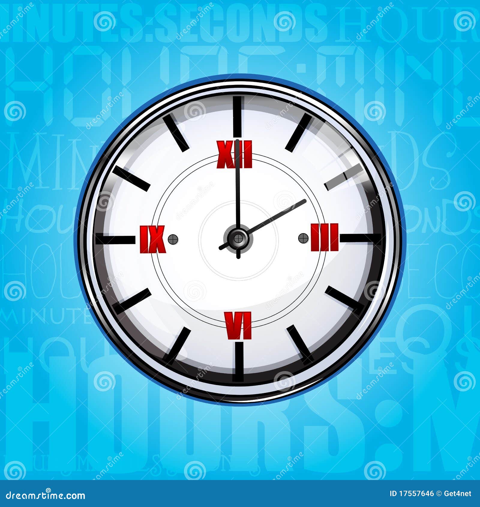 Clock With Texture Background Stock Illustration - Illustration of ...