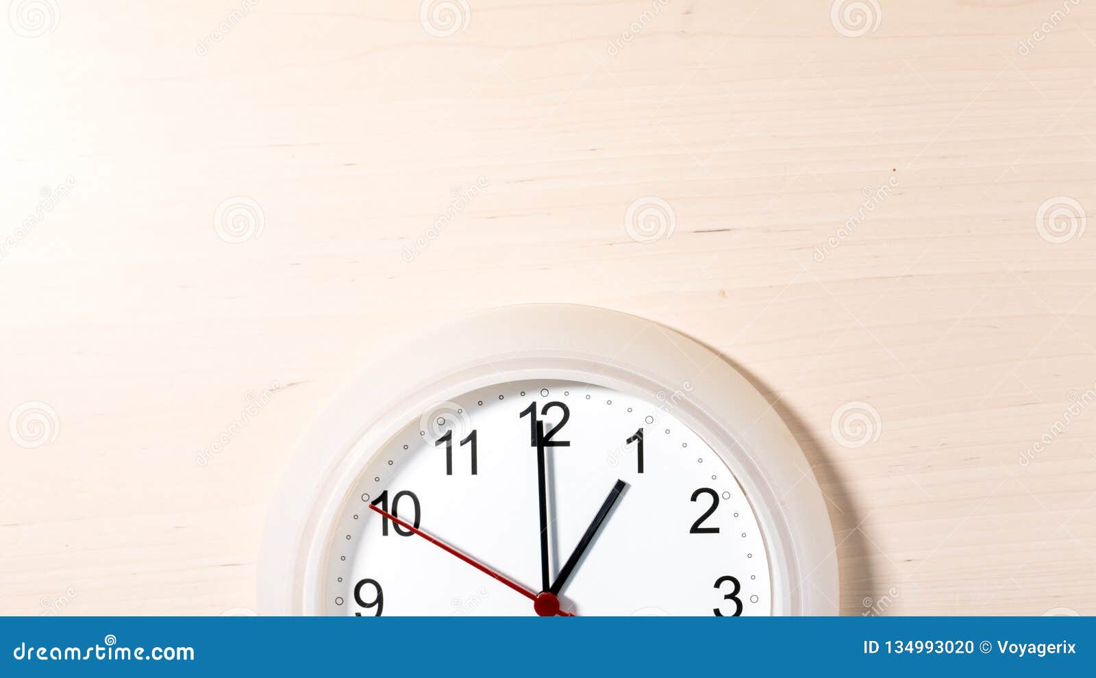 Clock Ticking Showing One Hour Stock Photo - Image of dial, watch ...