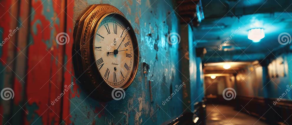 A Clock that Ticks Backwards Stock Illustration - Illustration of ...