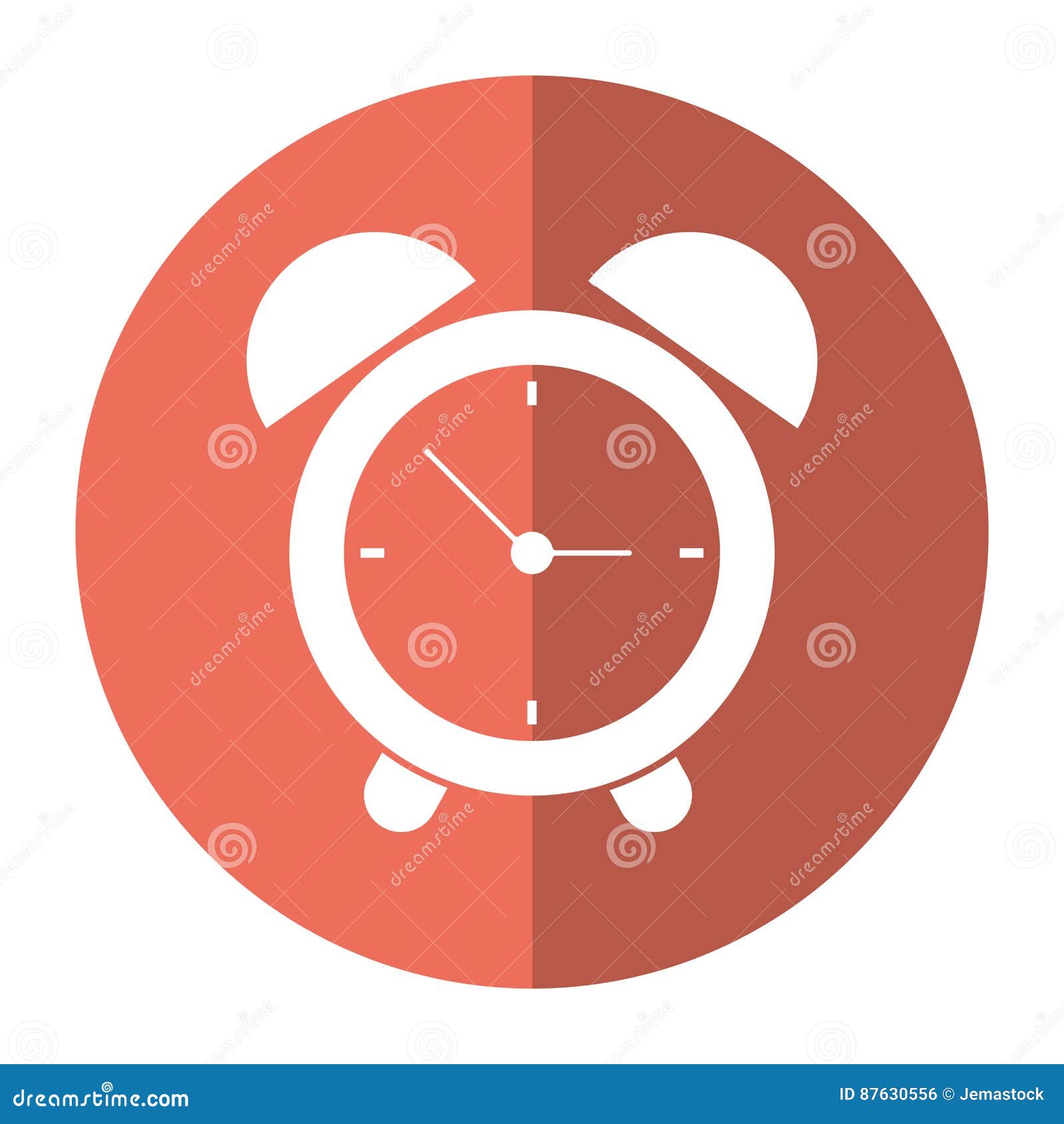 Clock Time Alarm Hour Shadow Stock Illustration - Illustration of late ...