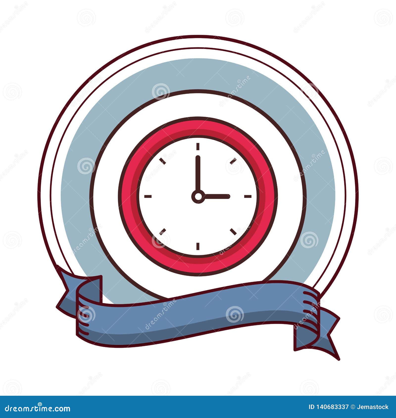 Clock time cartoon stock vector. Illustration of countdown - 140683337