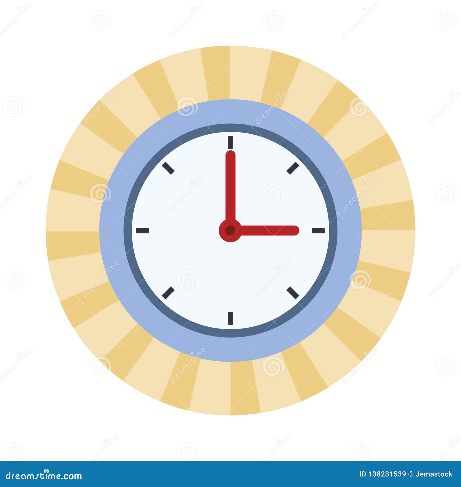 Clock time cartoon stock vector. Illustration of design - 138231539