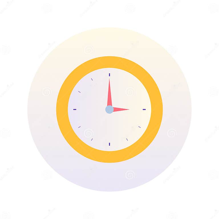 Clock Time Circle Icon stock vector. Illustration of countdown - 244240740