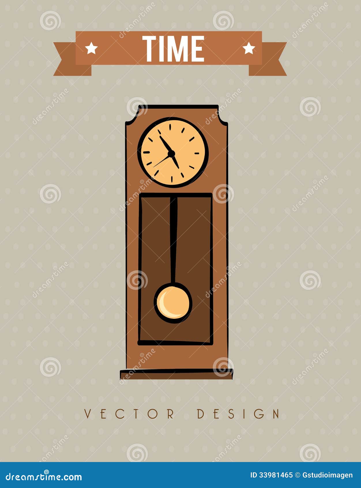 Clock and time design stock vector. Illustration of calculating - 33981465