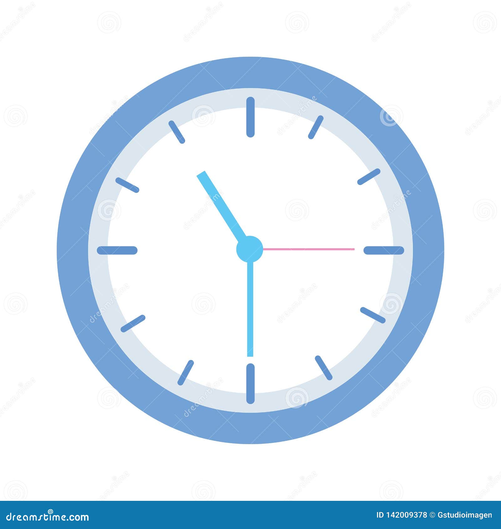 Clock time icon stock vector. Illustration of pointer - 142009378