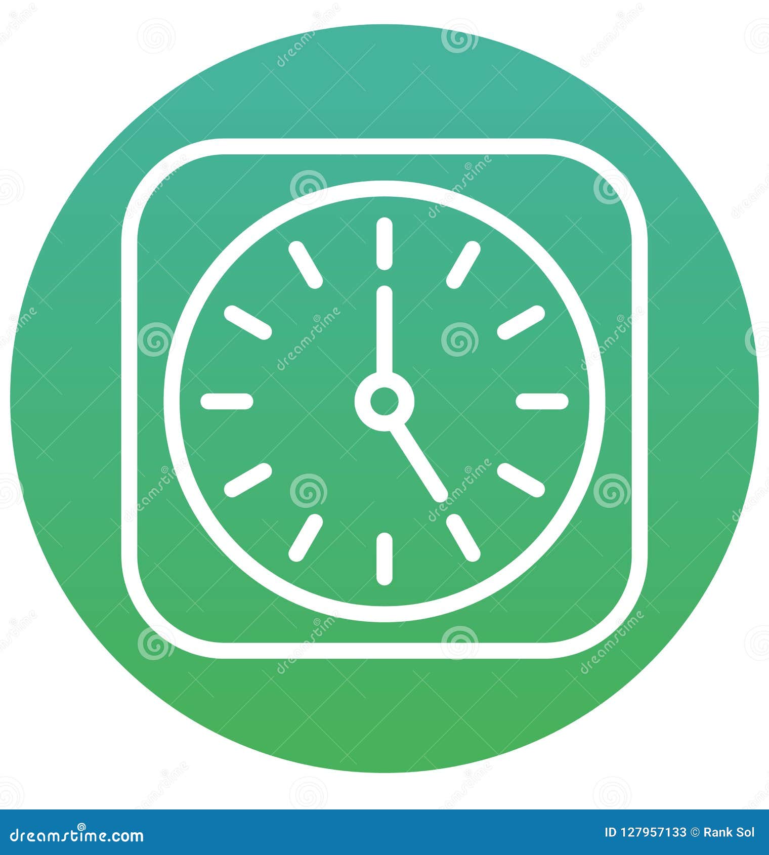 Clock, Time Isolated Vector Icon Can Be Easily Modified or Edit Clock ...