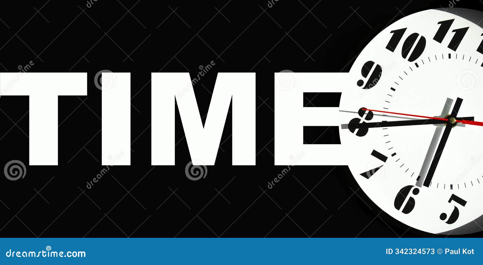 Clock, Time Management Concept, Time Planning. Web Banner Stock ...