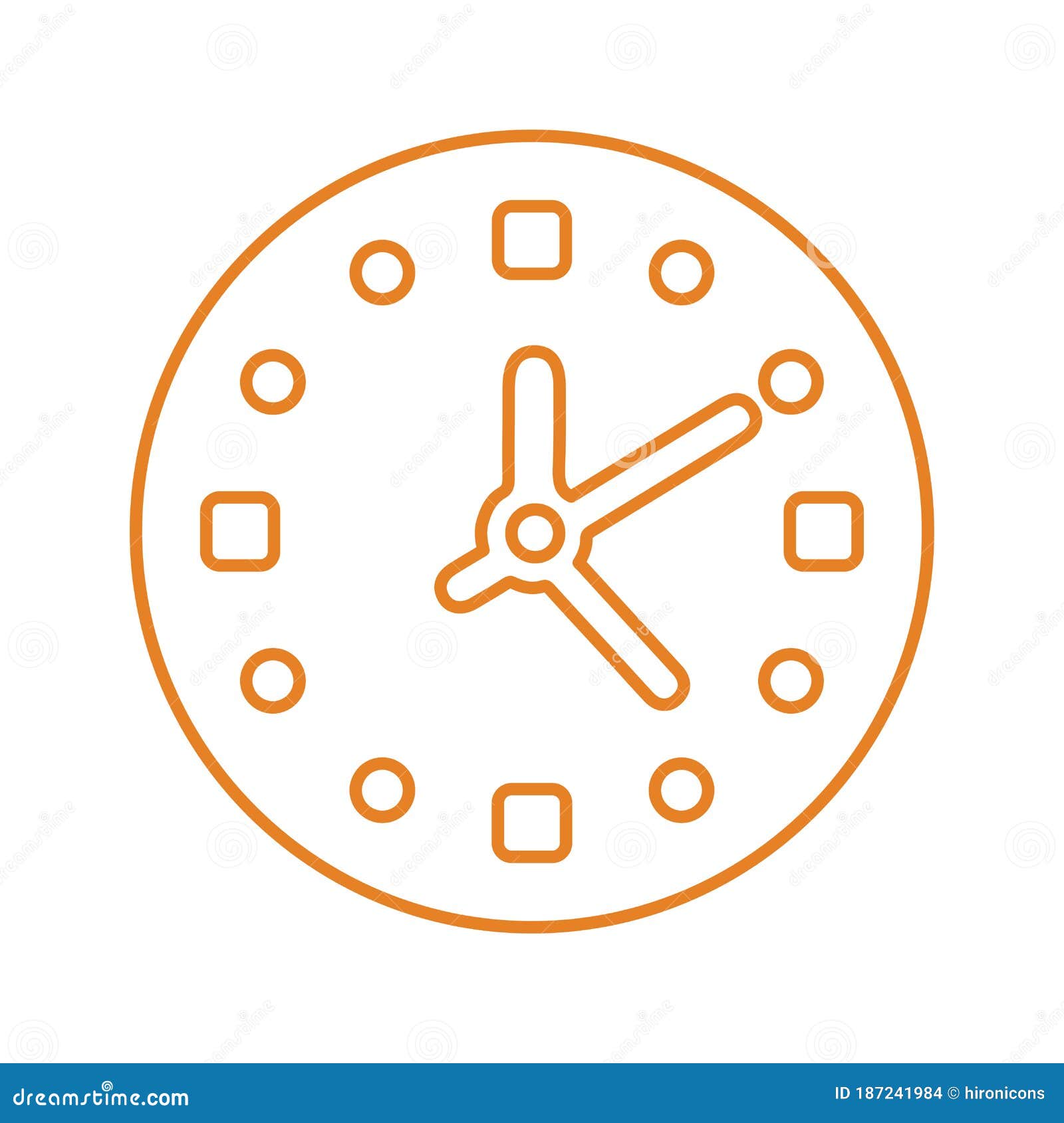 Clock, Time Management, Timer Line Icon Stock Vector - Illustration of ...