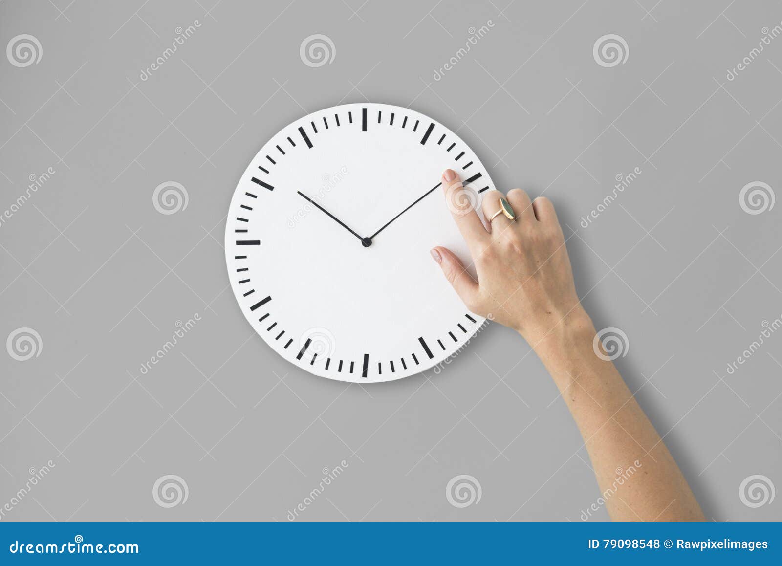Clock Time Second Minute Hour Puntual Circle Concept Stock Photo ...