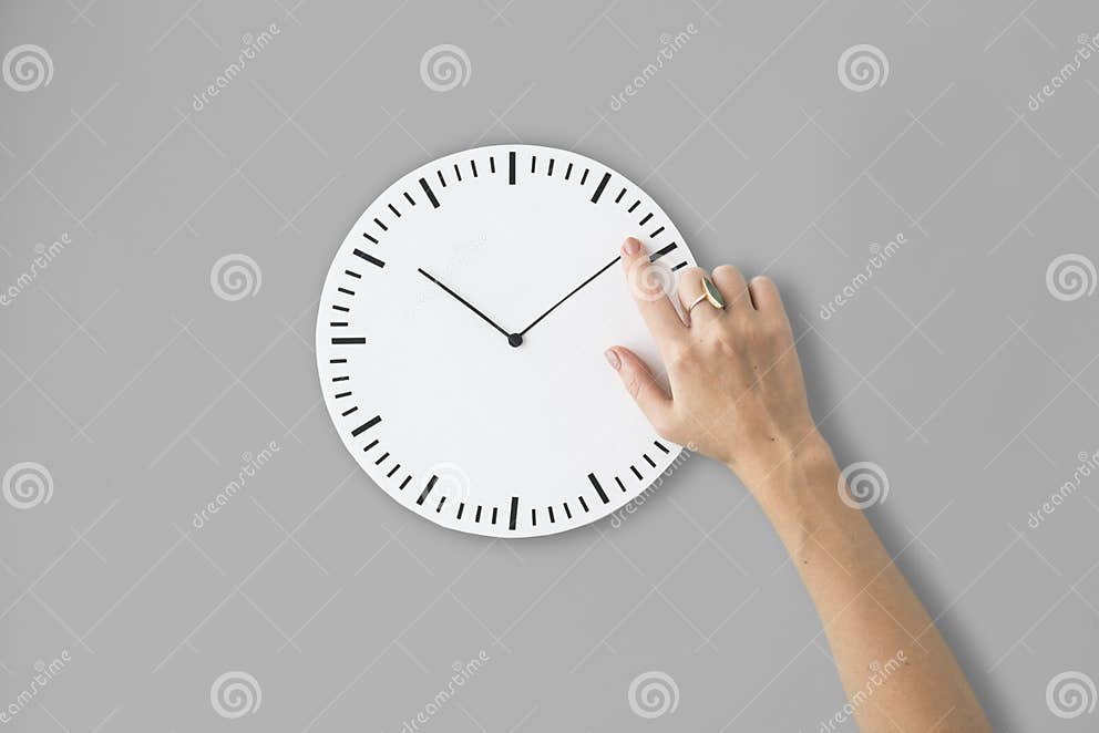 Clock Time Second Minute Hour Puntual Circle Concept Stock Photo ...