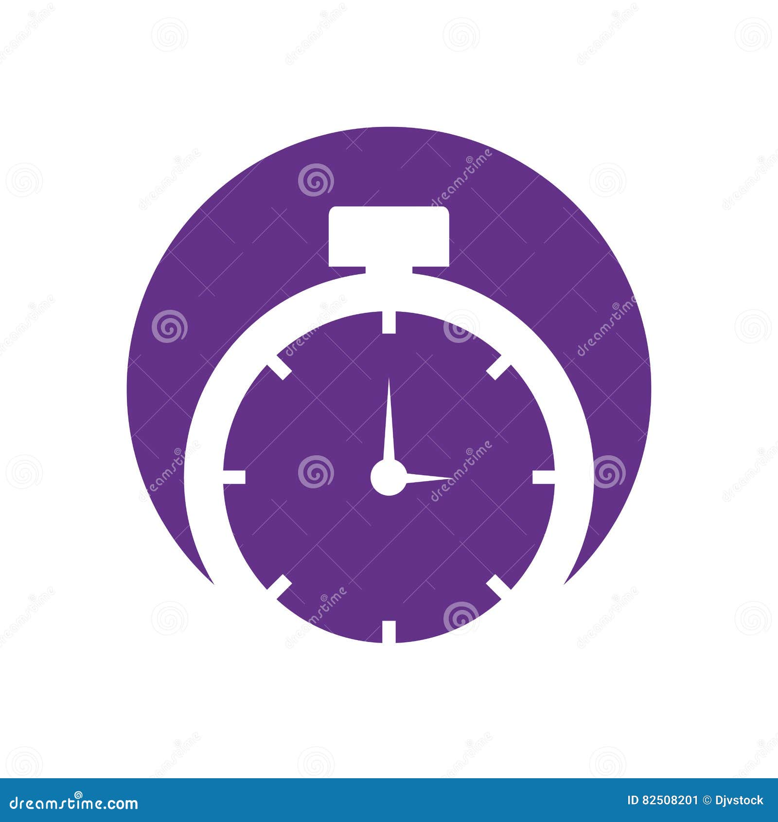 Clock Time Watch Timer Symbol Stock Vector - Illustration of sign ...
