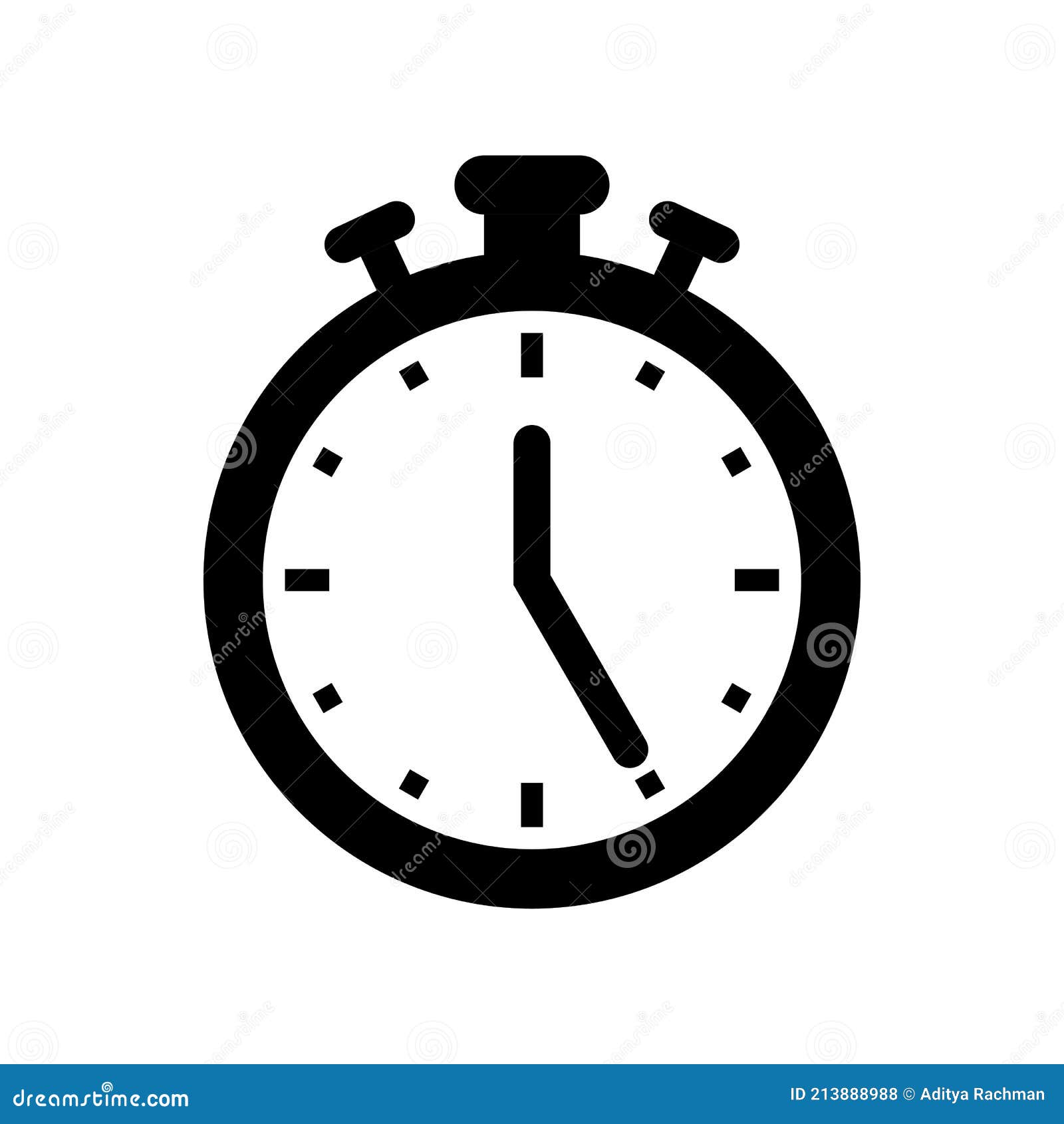 Clock Timer Graphic Design. Stock Vector - Illustration of elements ...