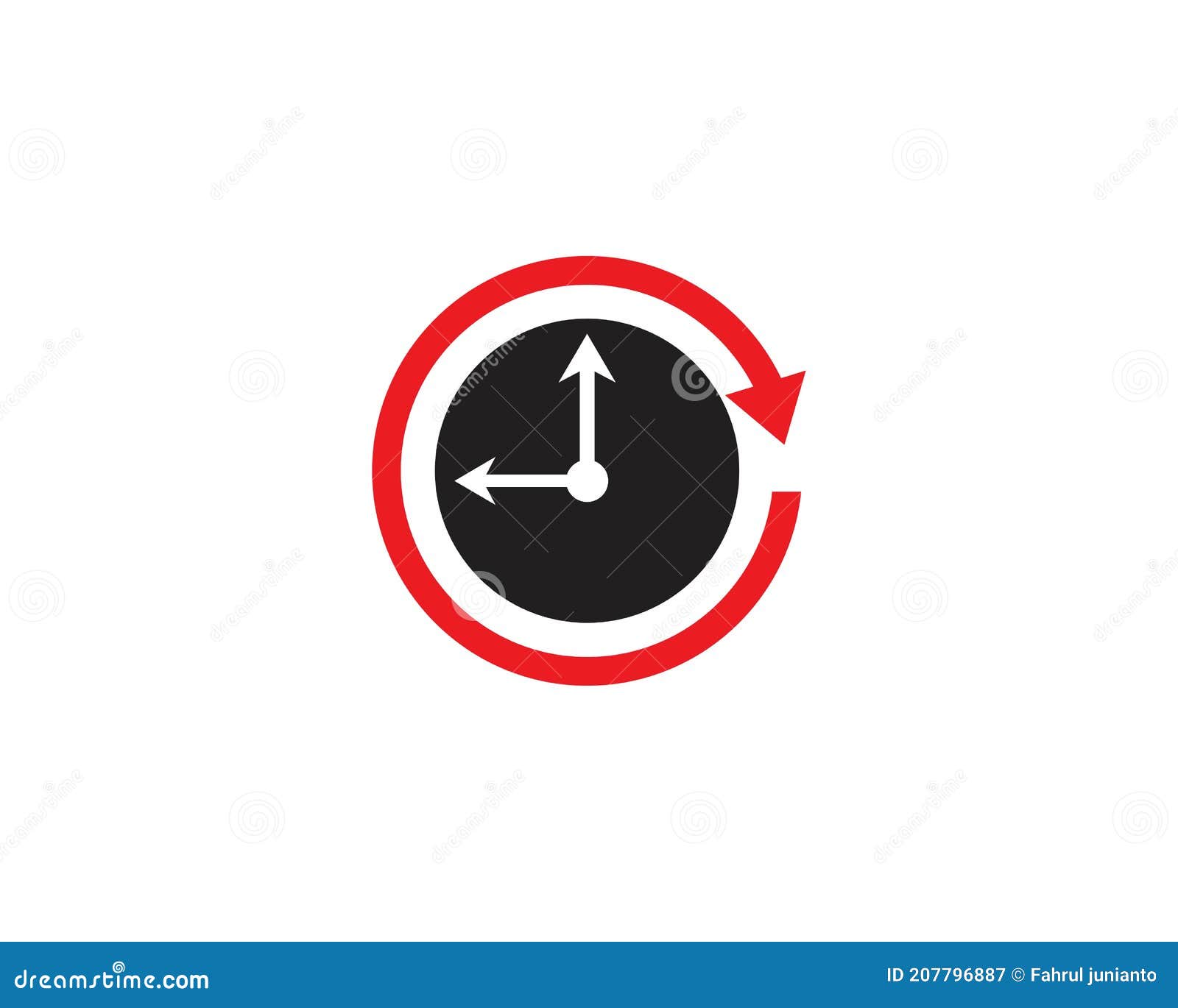 Clock Timer Logo Vector Template Stock Vector - Illustration of speed ...