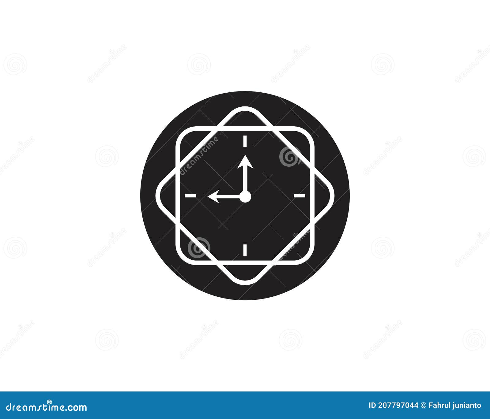 Clock Timer Logo Vector Template Stock Vector - Illustration of circle ...