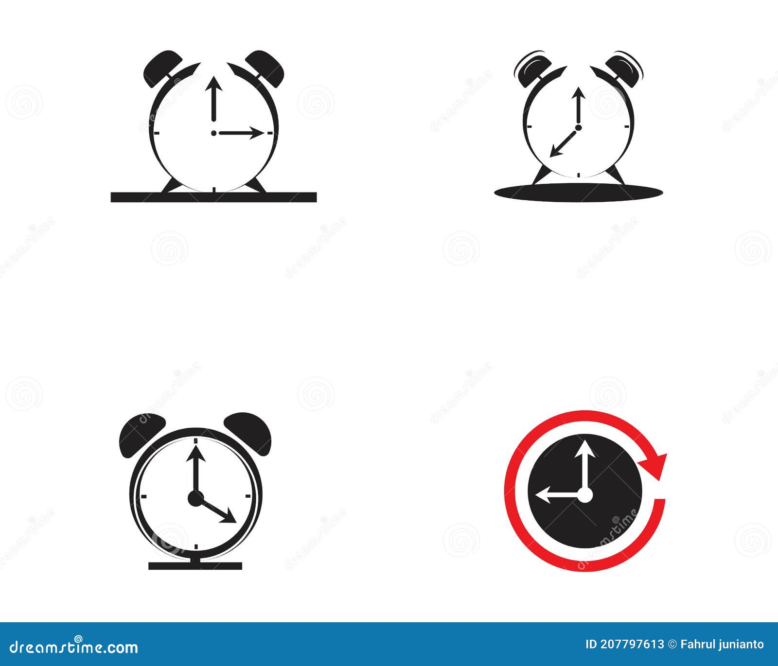 Clock Timer Logo Vector Template Stock Vector - Illustration of concept ...
