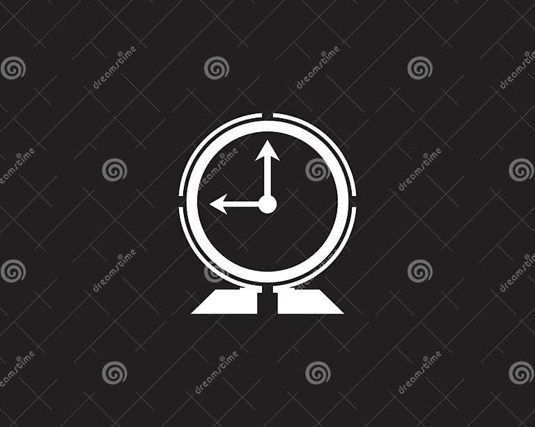Clock Timer Logo Vector Template Stock Vector - Illustration of minute ...