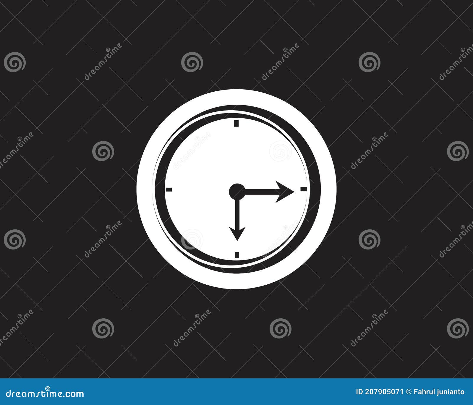 Clock Timer Logo Vector Template Stock Vector - Illustration of ...