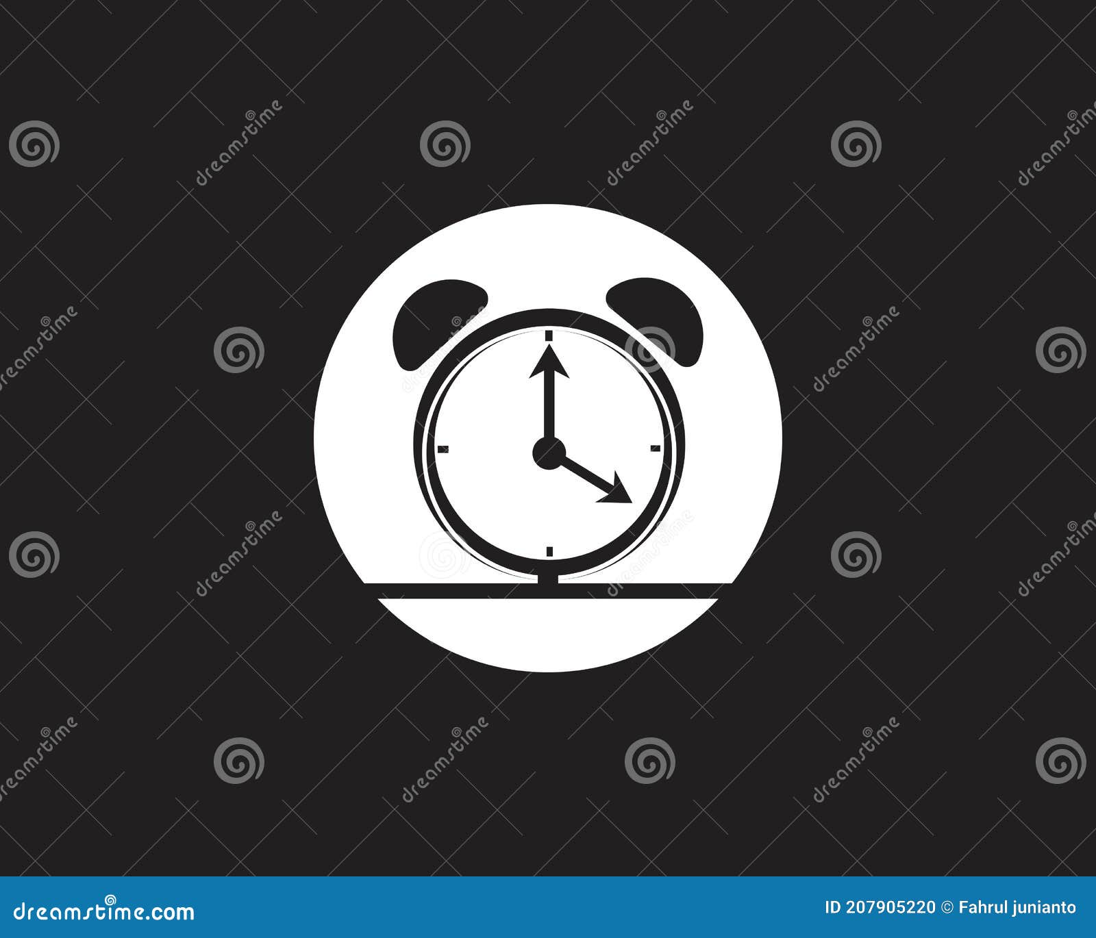 Clock Timer Logo Vector Template Stock Vector - Illustration of flat ...