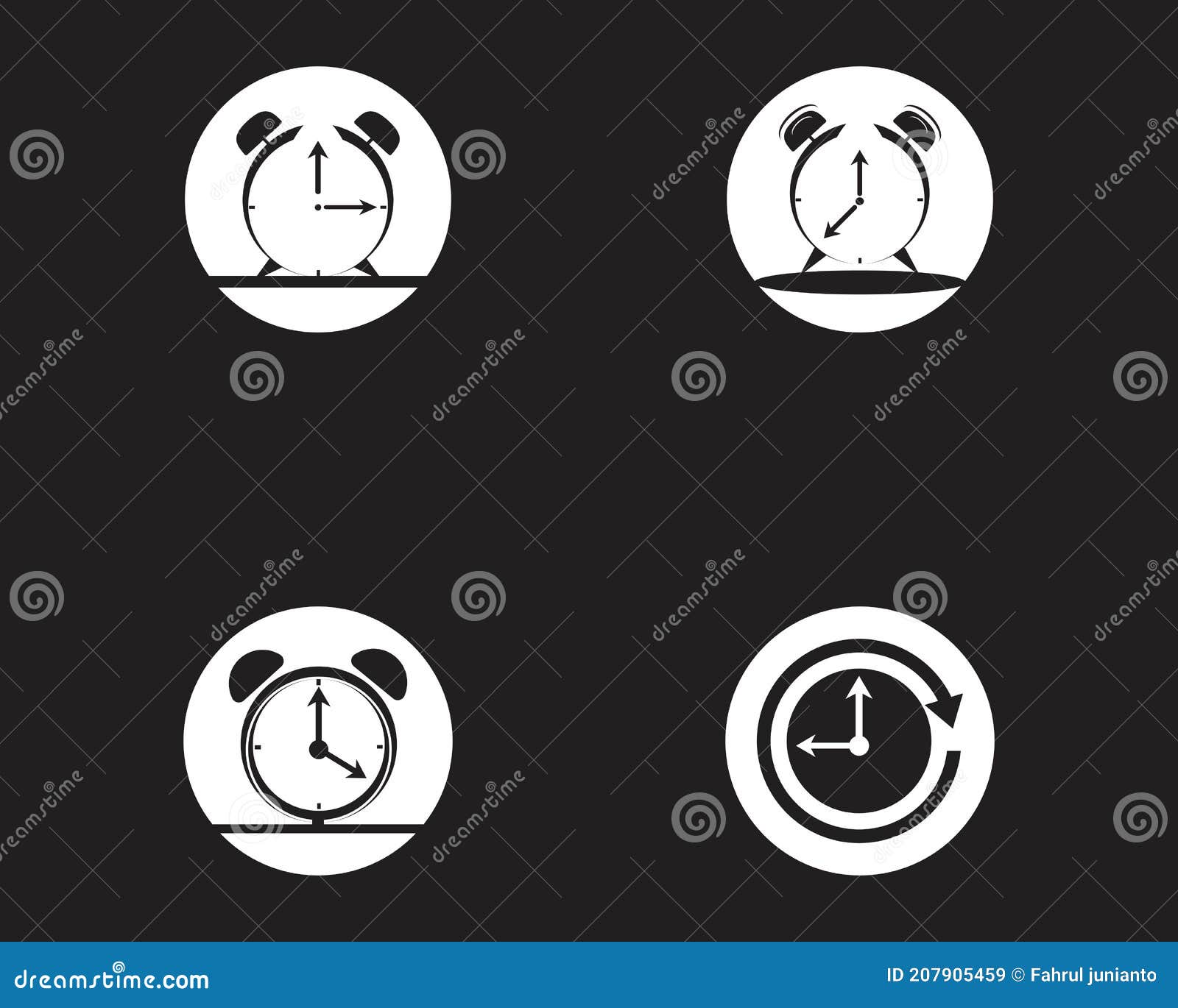 Clock Timer Logo Vector Template Stock Vector - Illustration of emblem ...