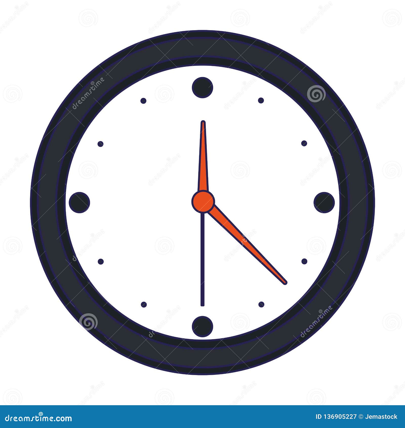 Clock timer symbol stock vector. Illustration of seconds - 136905227