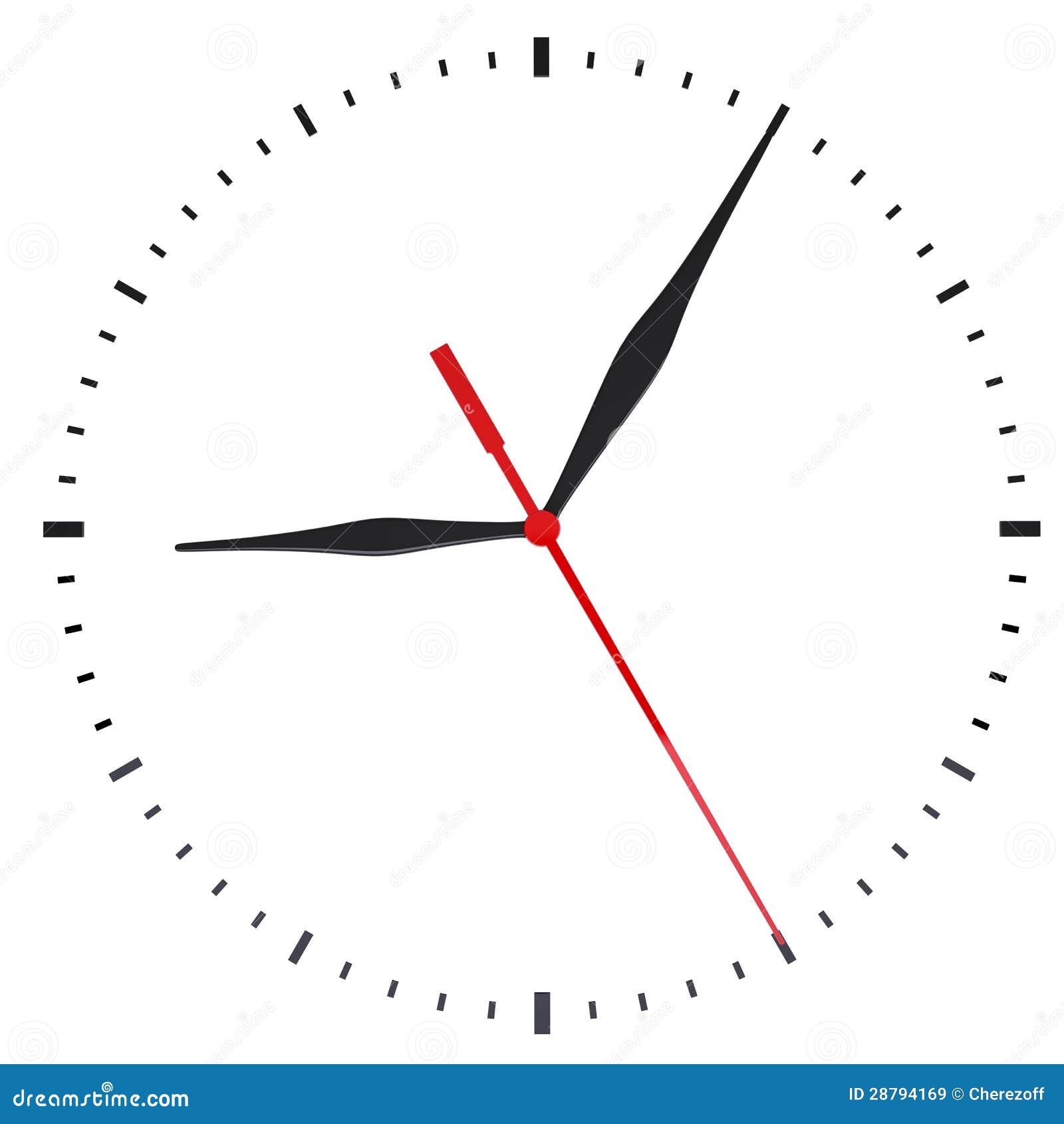 The Clock and Timestamp without Numbers Stock Illustration ...