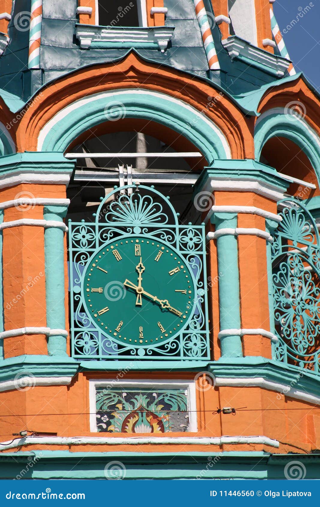 Clock tower stock photo. Image of basilica, clock, arch - 11446560