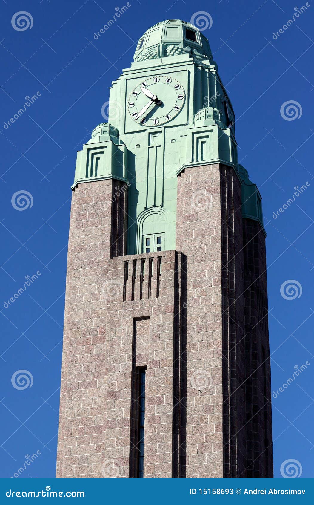 Clock tower. stock image. Image of finland, high, time - 15158693