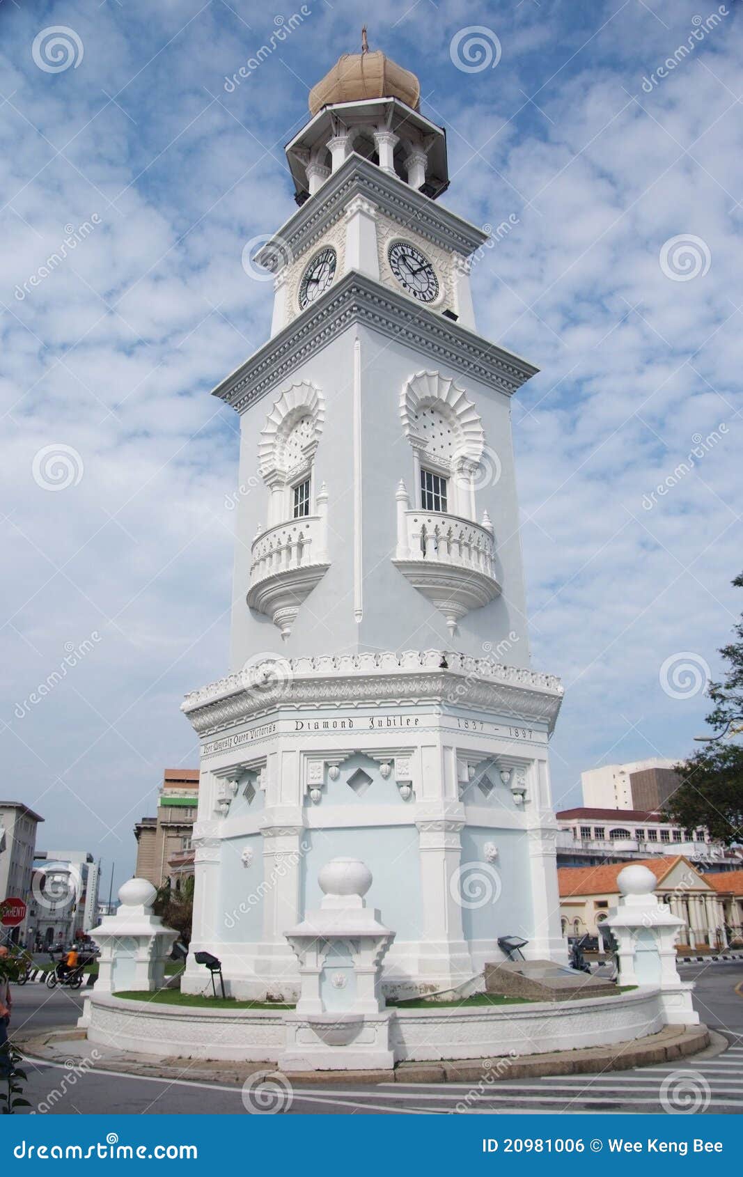 Clock tower stock photo. Image of heritage, penang, historical - 20981006