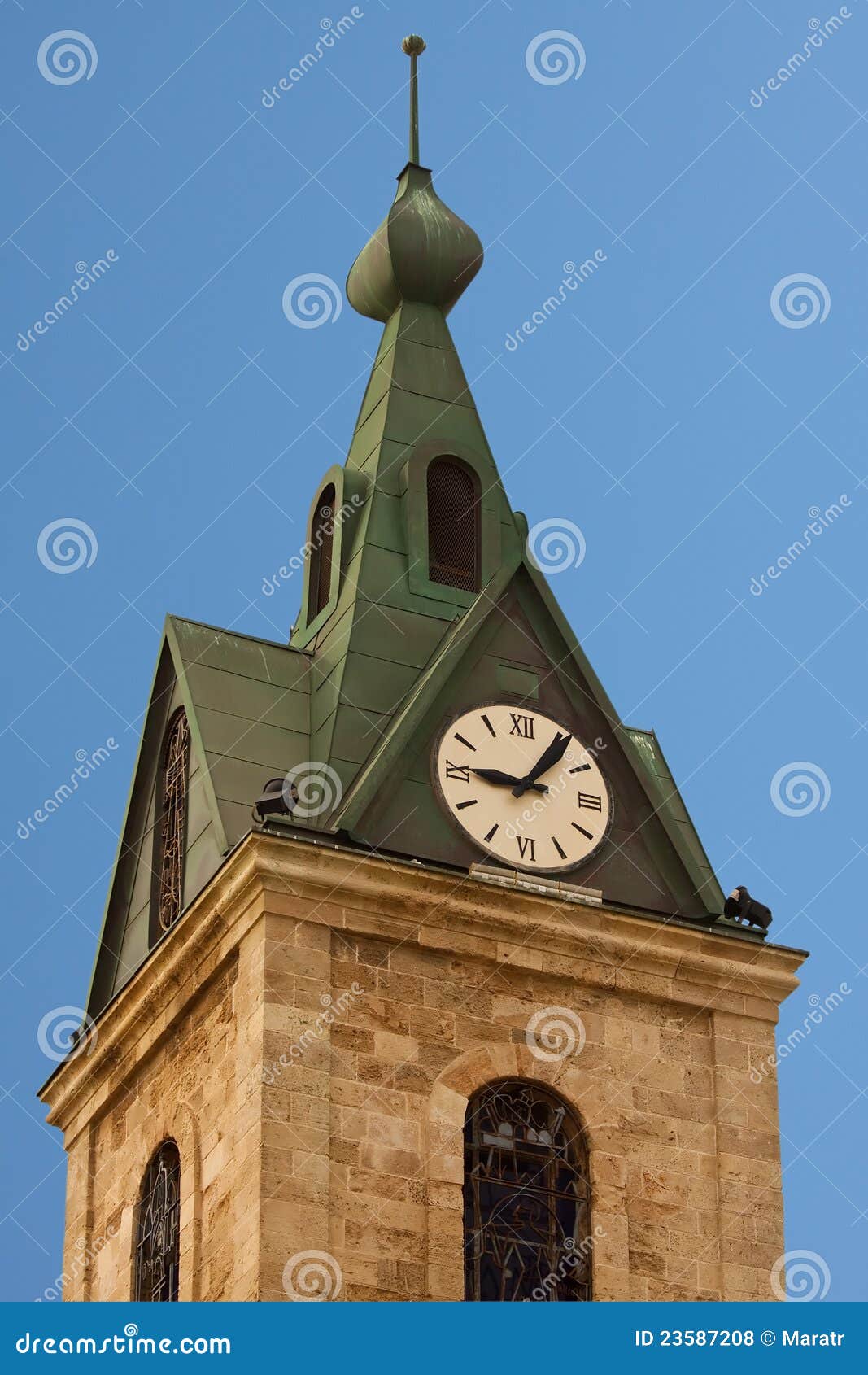 Clock tower stock photo. Image of church, colour, rural - 23587208