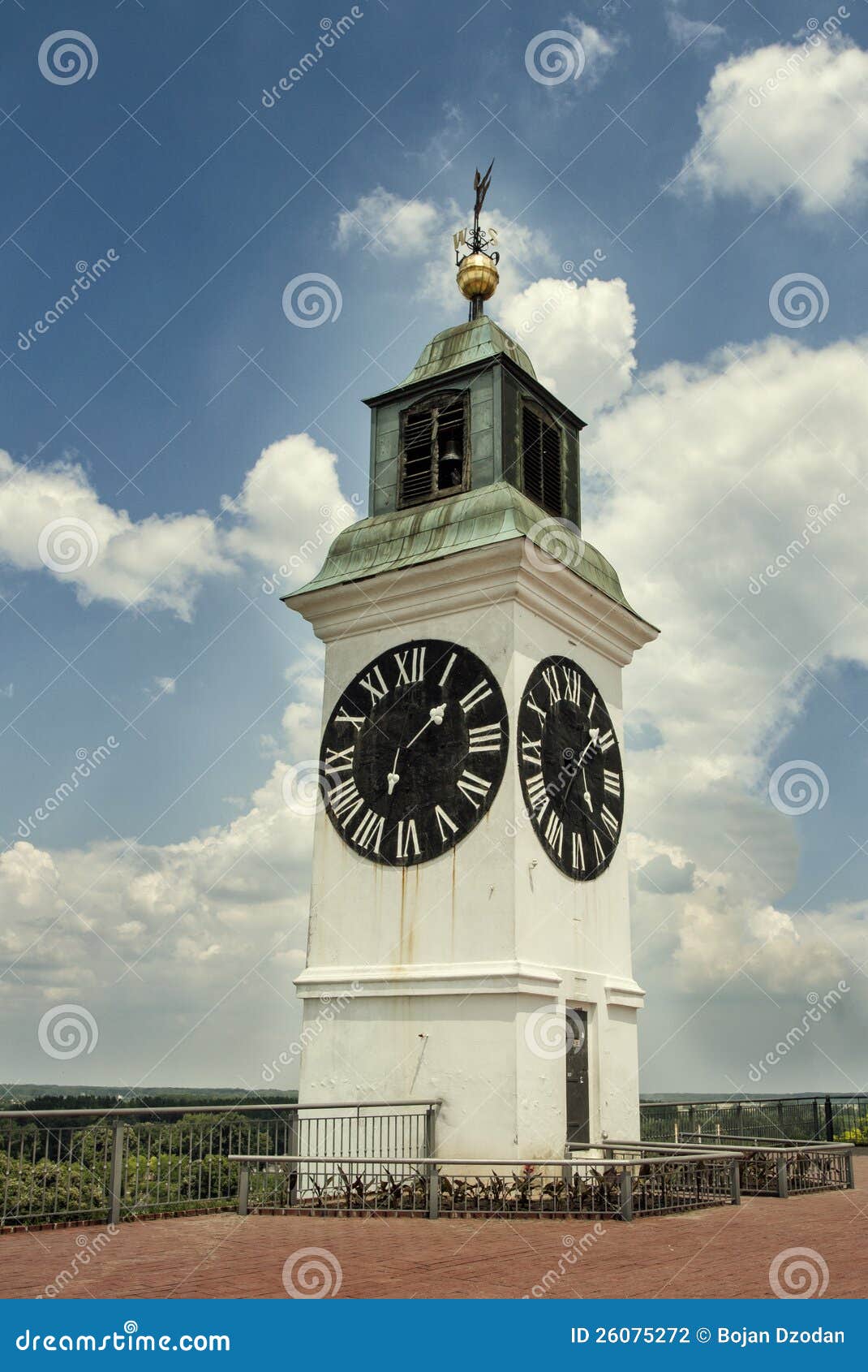 Clock tower stock photo. Image of nature, building, clouds - 26075272