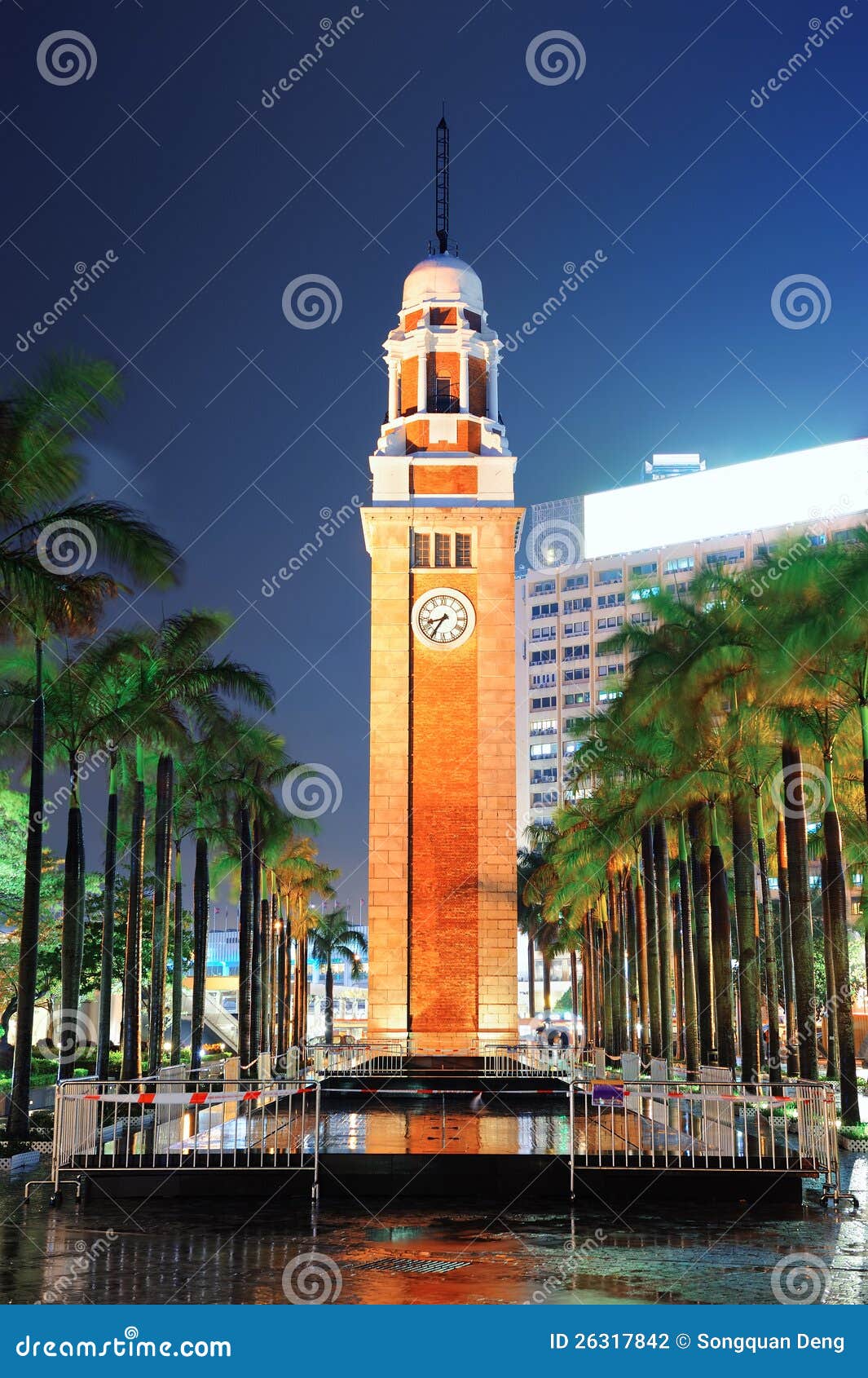 Clock Tower stock photo. Image of color, building, chinese - 26317842