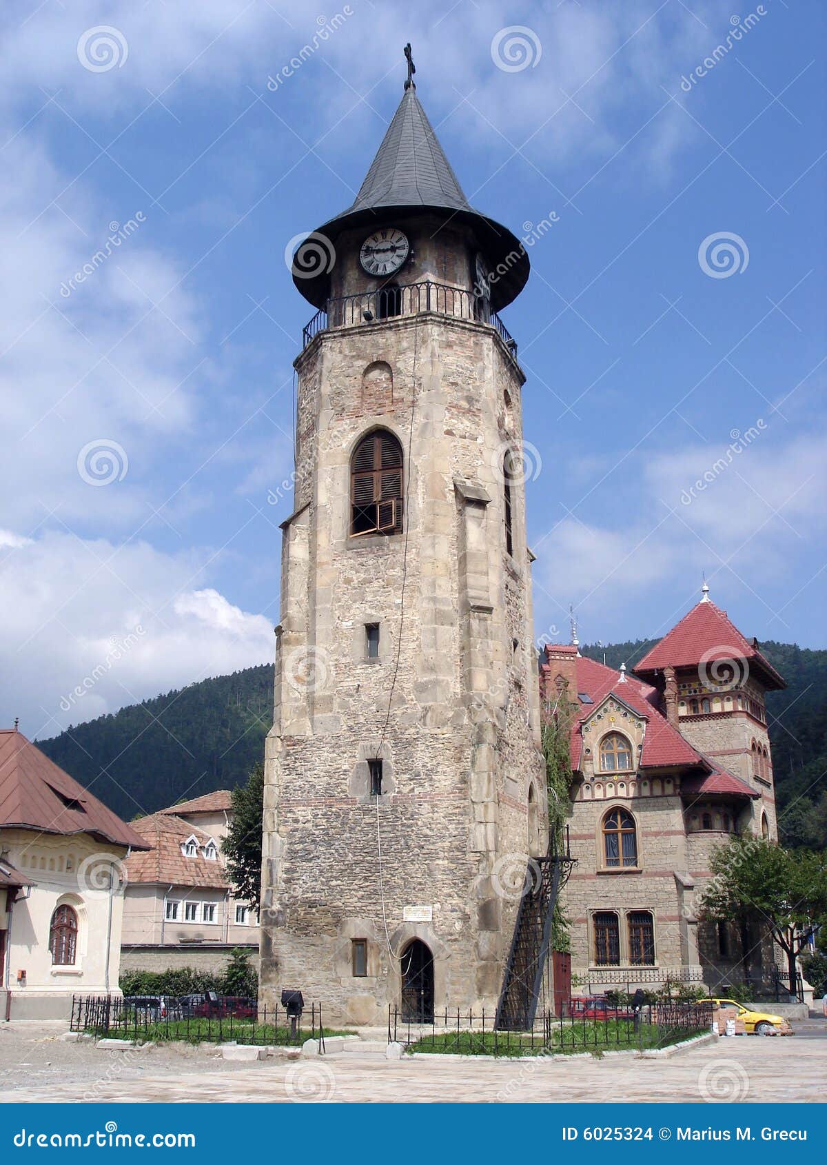 Clock Tower stock photo. Image of famous, romania, neamt - 6025324