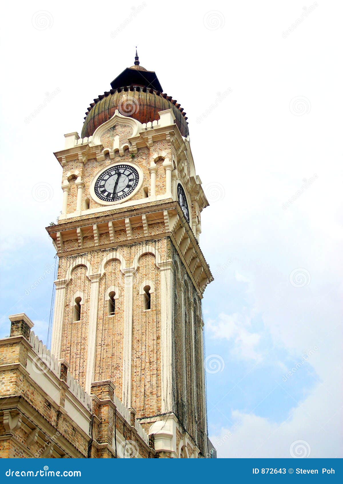 Clock tower stock image. Image of moorish, clock, historic - 872643