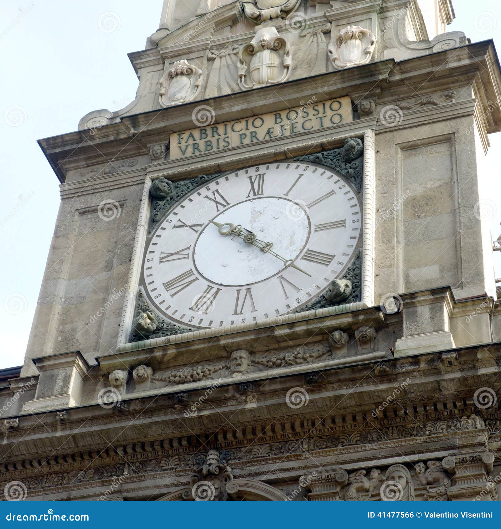 Clock Tower stock photo. Image of milan, ancient, clock - 41477566