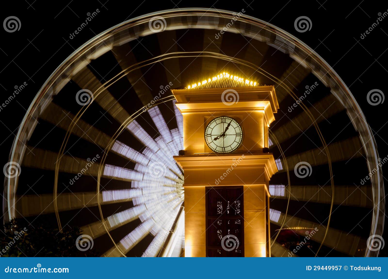 Clock tower in Bangkok stock image. Image of symbol, historical - 29449957
