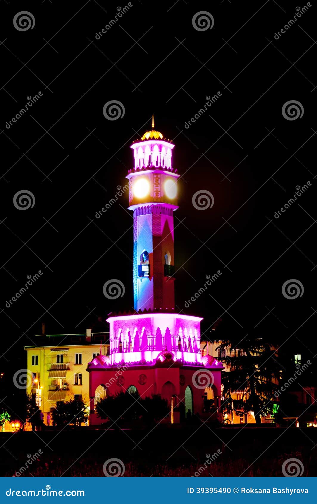 Clock tower stock photo. Image of monument, bright, georgia - 39395490