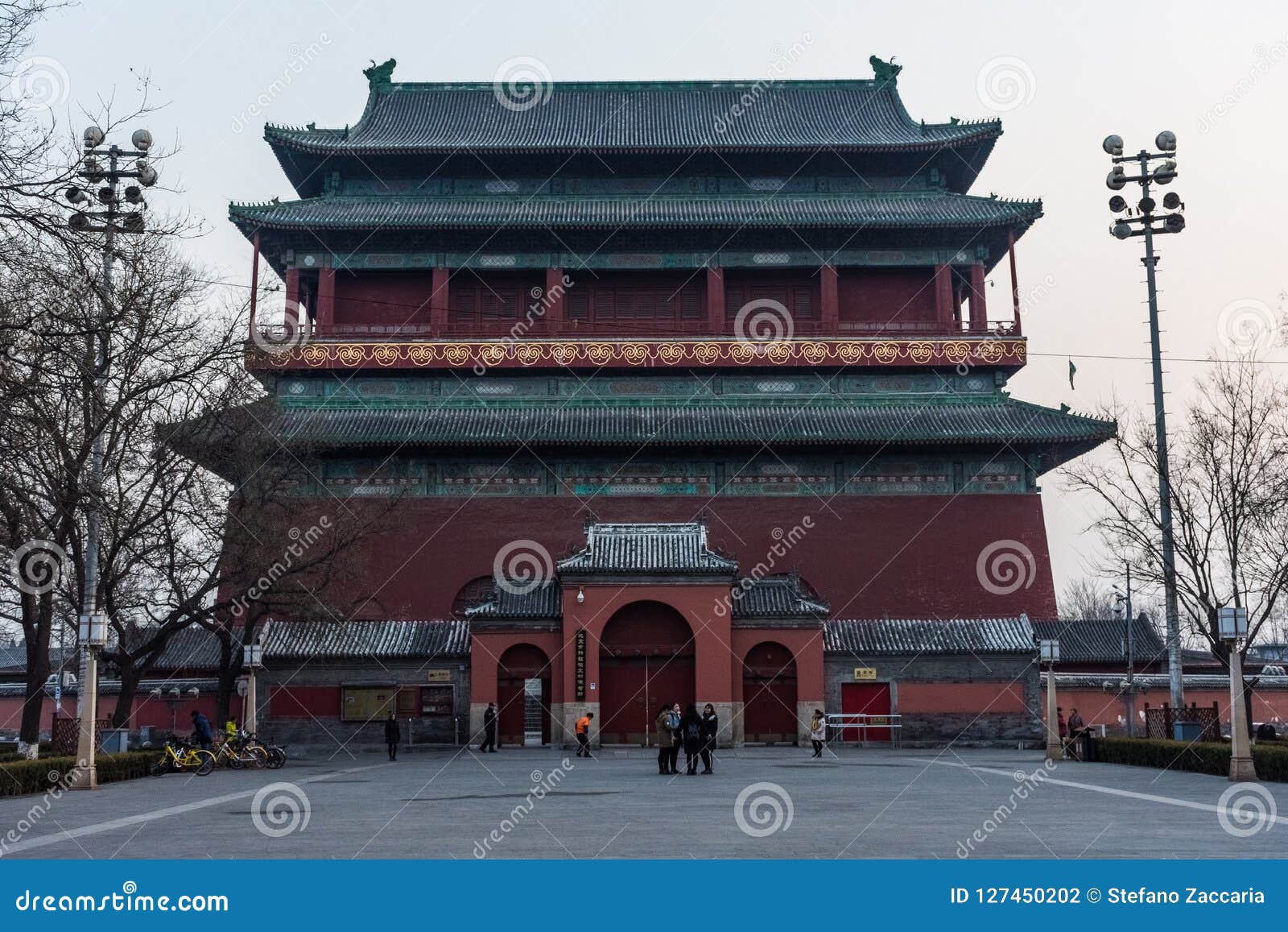 Clock Tower, Beijing editorial photography. Image of architecture ...