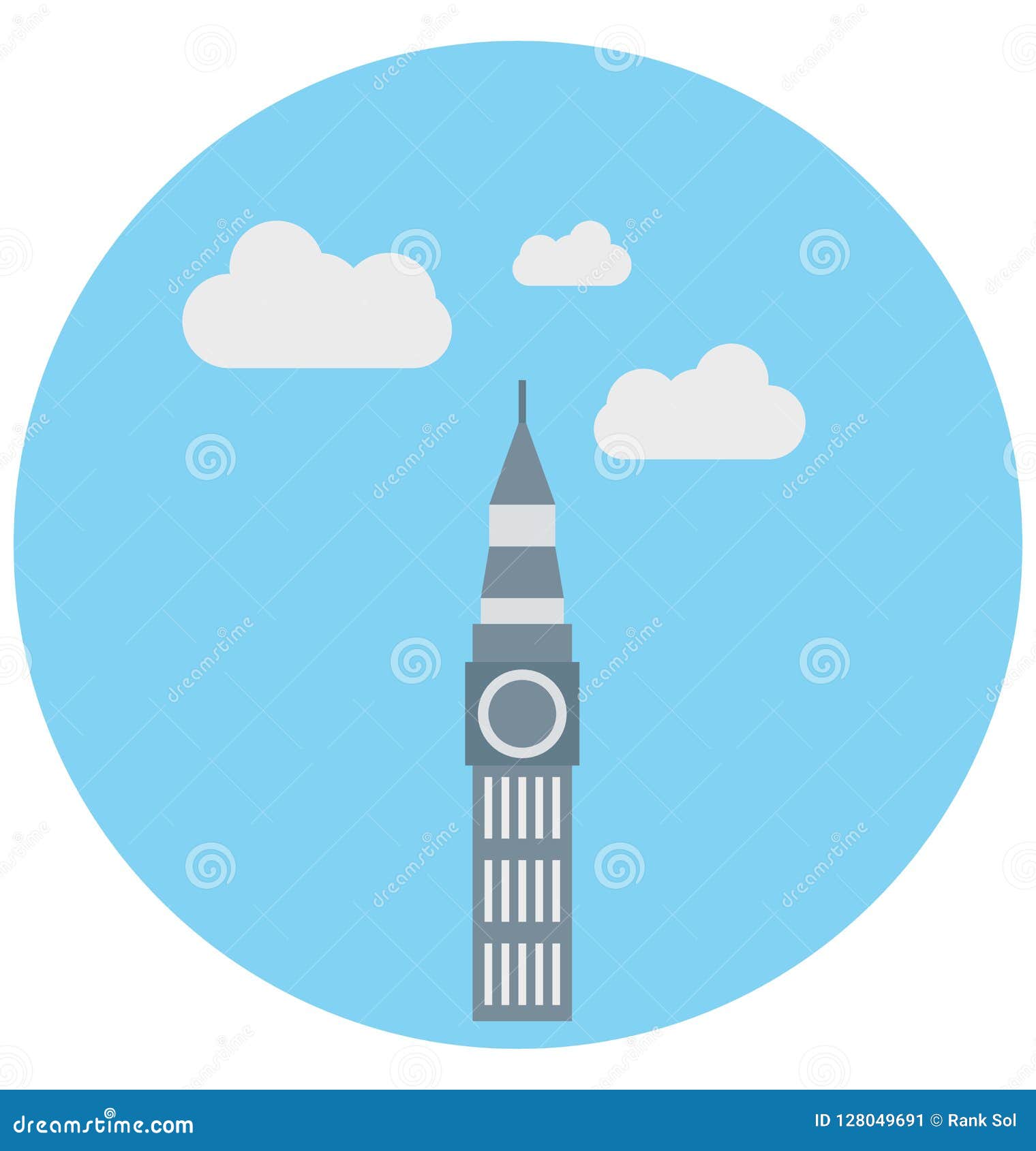 Clock Tower, Big Ben Isolated Vector Icon Which Can Be Easily Edit or ...