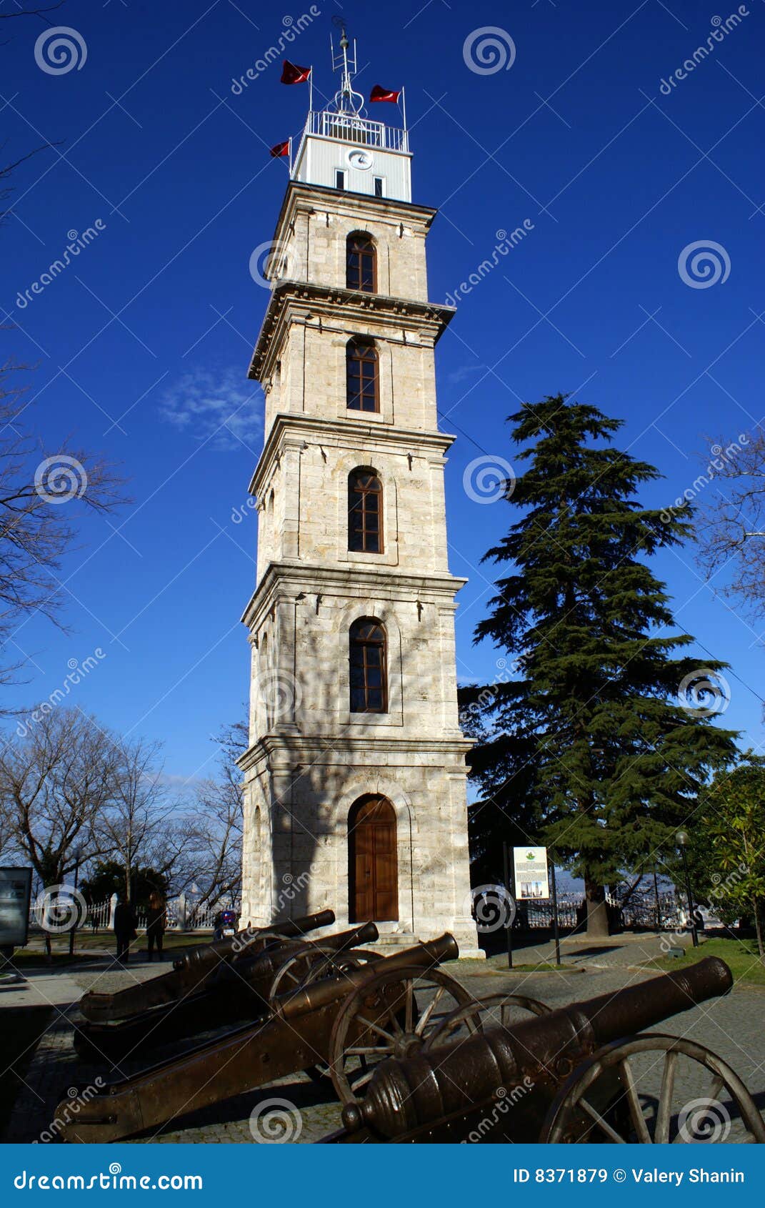Clock tower in Bursa stock image. Image of famous, window - 8371879
