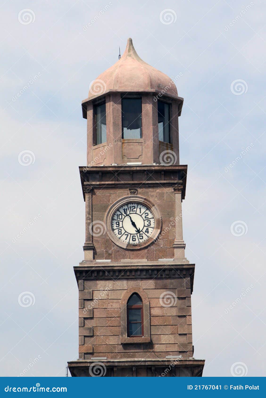 The Clock Tower, Canakkale, Turkey. Stock Image - Image of touristic ...