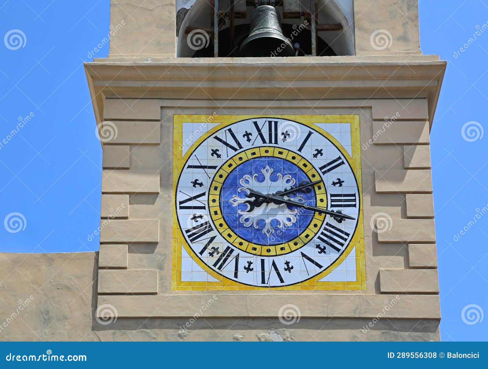 Clock Tower Capri stock photo. Image of aged, medieval - 289556308
