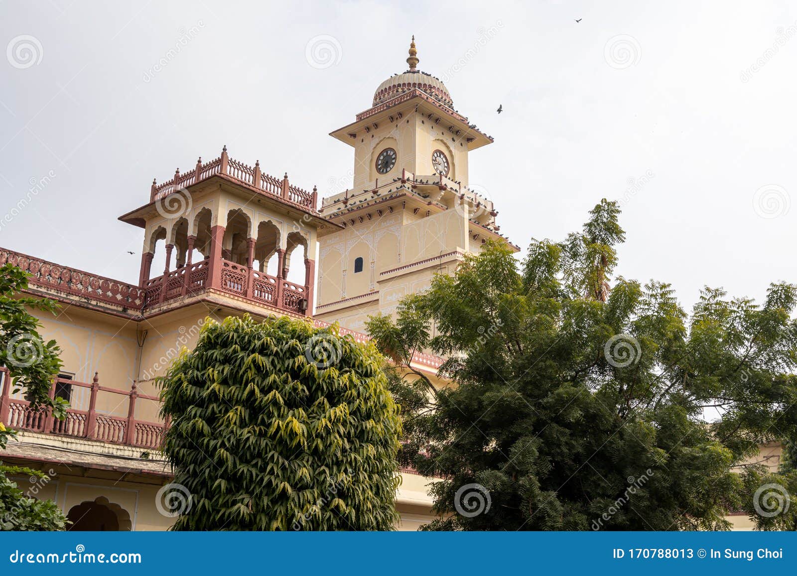 Clock tower in City Palace stock image. Image of view - 170788013