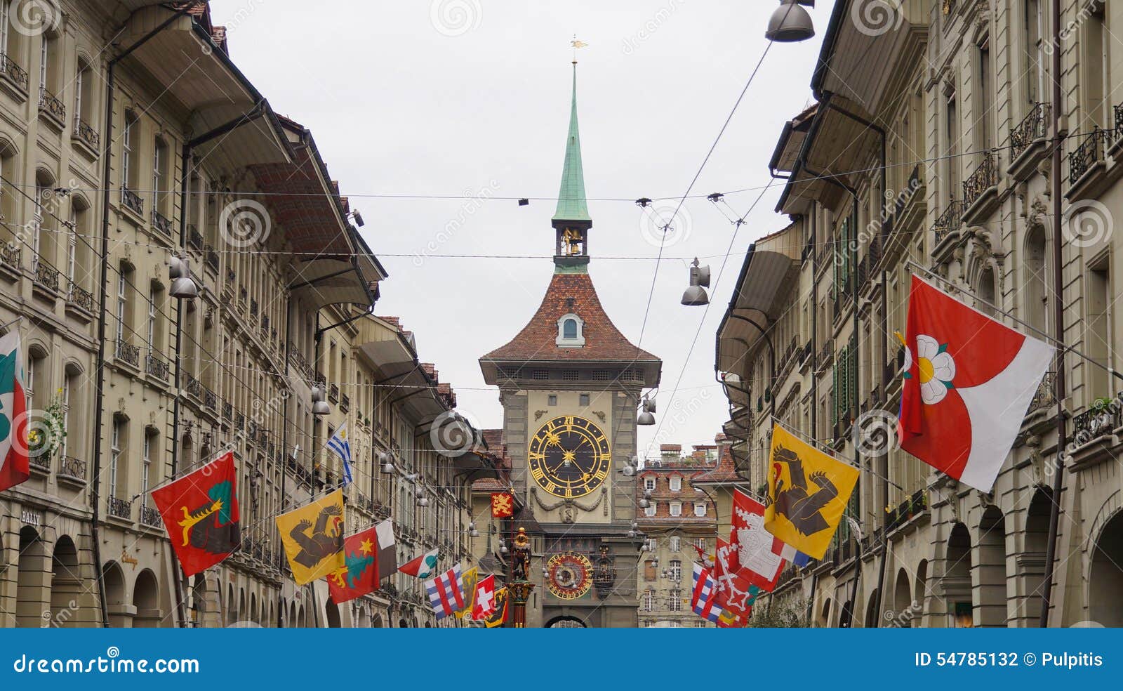 Clock Tower , the City S Western Gate , Bern, Switzerland Stock Photo ...